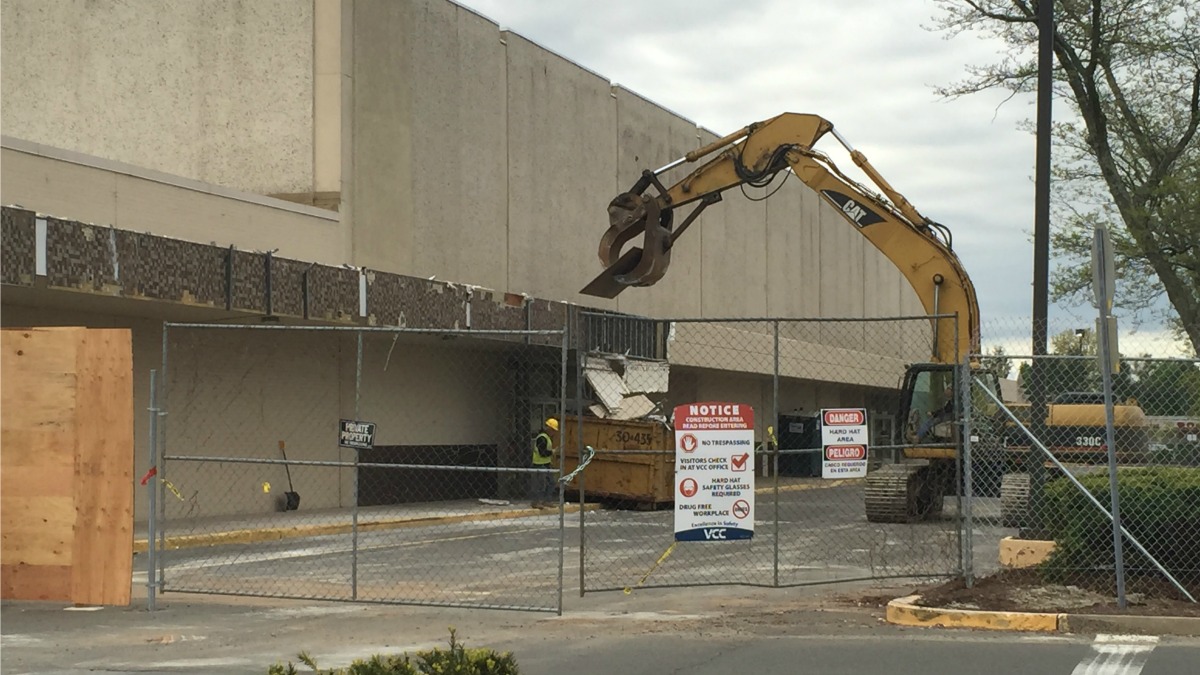 Demolition Underway at Sears Building in Corbins Corner – NBC Connecticut