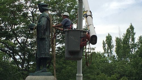 Columbus statue removed from New Haven in 2020 finally finds a home at ...
