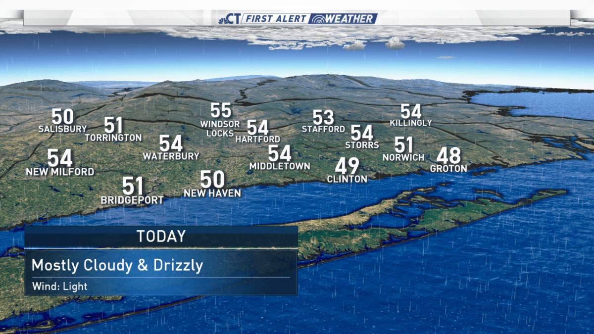 Clouds & Drizzle Before Heavier Rain Arrives – NBC Connecticut
