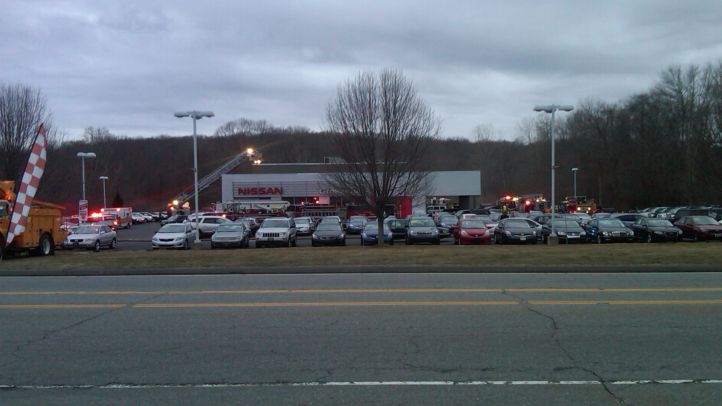 Car Inside Dealership Sparks Three-Alarm Fire – NBC Connecticut