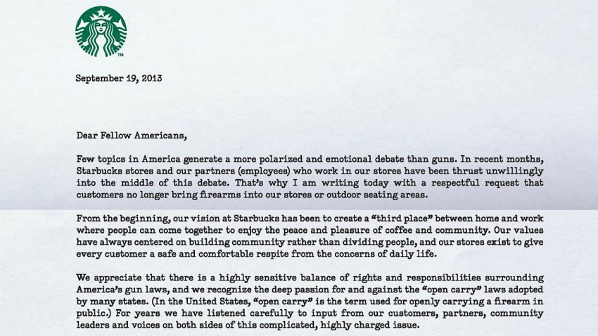 Newtown Action Alliance Supports Starbucks Call to Keep Gun Out of ...
