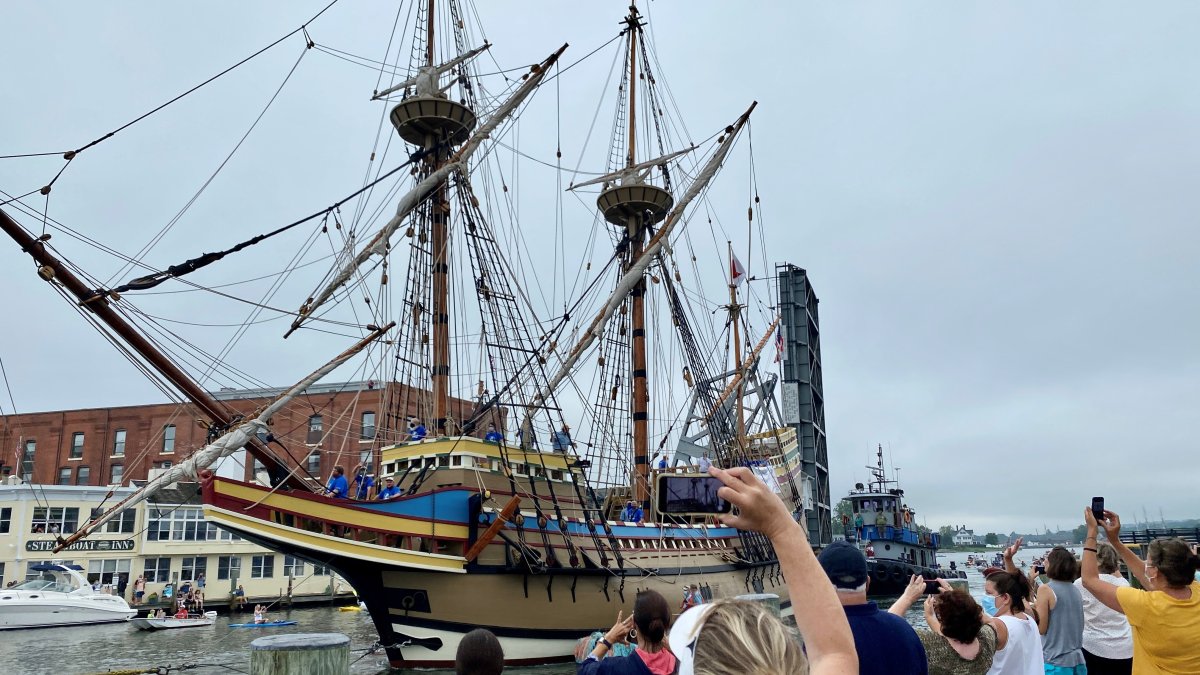 Mayflower II Leaves Mystic After More Than 3 Year Restoration – NBC ...