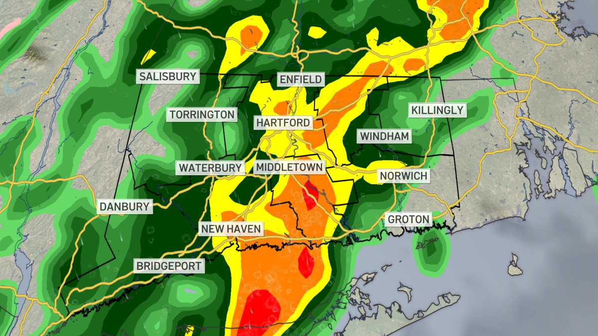 Heavy Rain Winding Down After Soaking Morning – NBC Connecticut