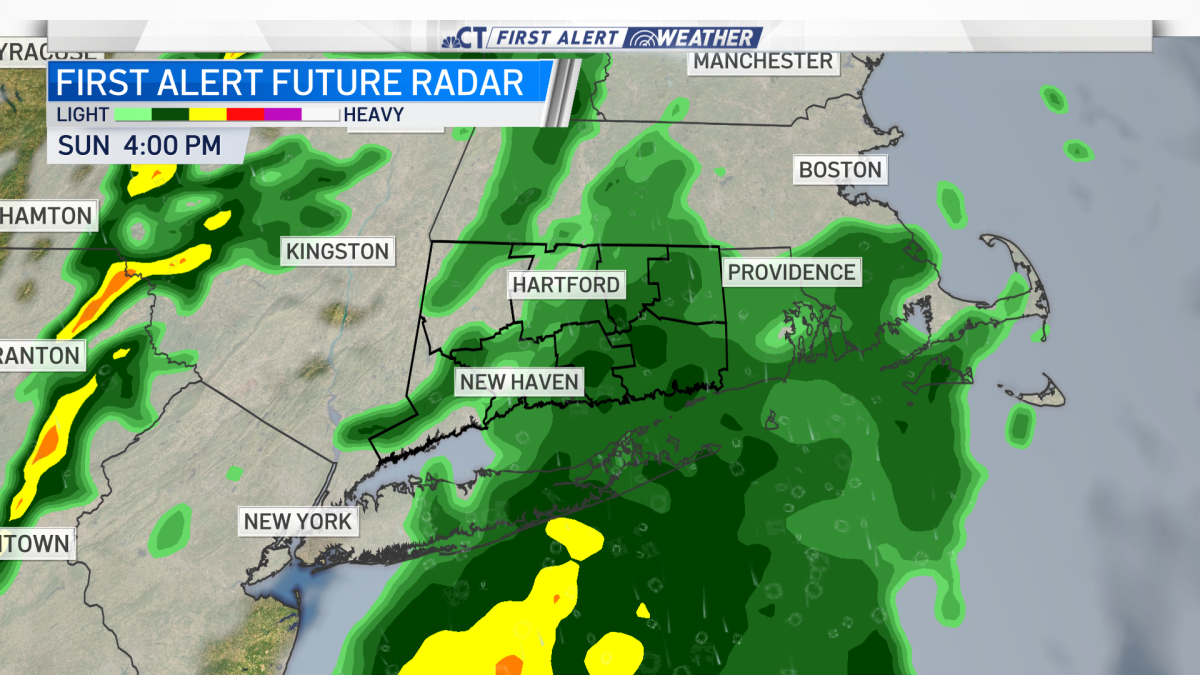 Rain to End the Weekend – NBC Connecticut
