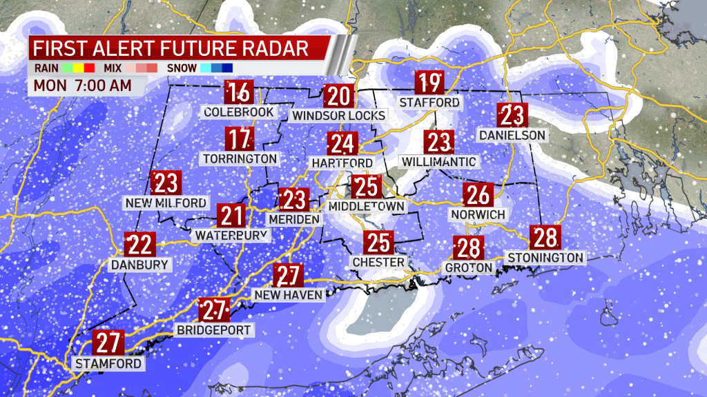 First Alert: Most of State Could See Over a Foot of Snow During Monday ...