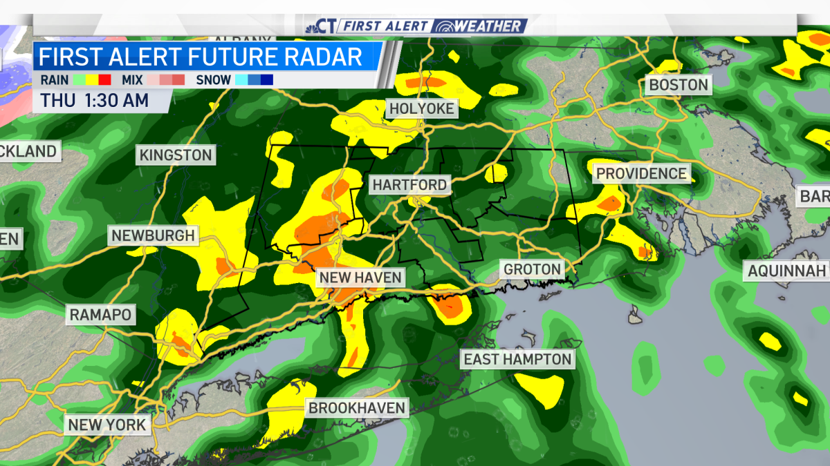 Rain Could Be Heavy at Times Tonight, Thursday Morning – NBC Connecticut