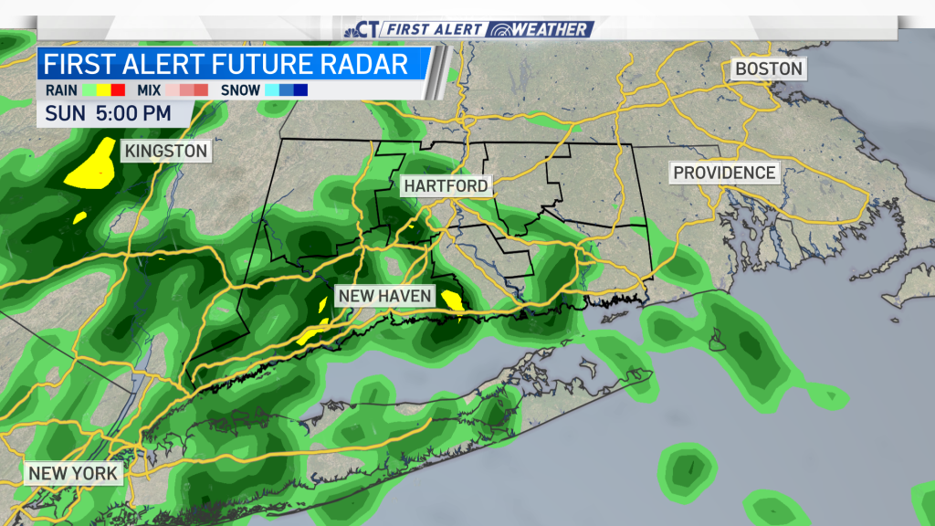 Tracking Isolated Showers for Sunday – NBC Connecticut