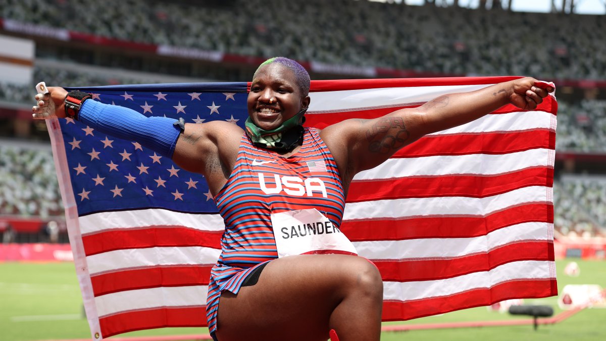 Raven Saunders Wins Silver in Women’s Shot Put – NBC Connecticut