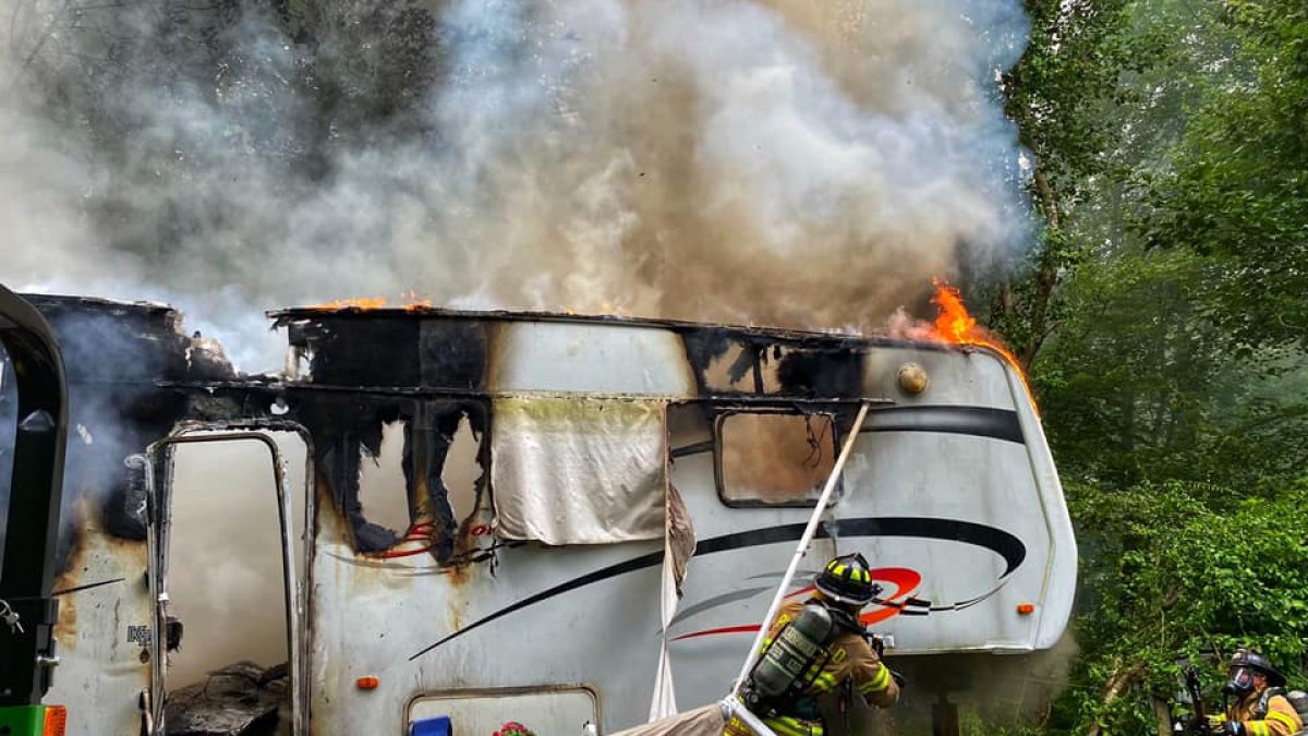 2 Transported to Hospital After Camper Fire in Plainfield – NBC Connecticut