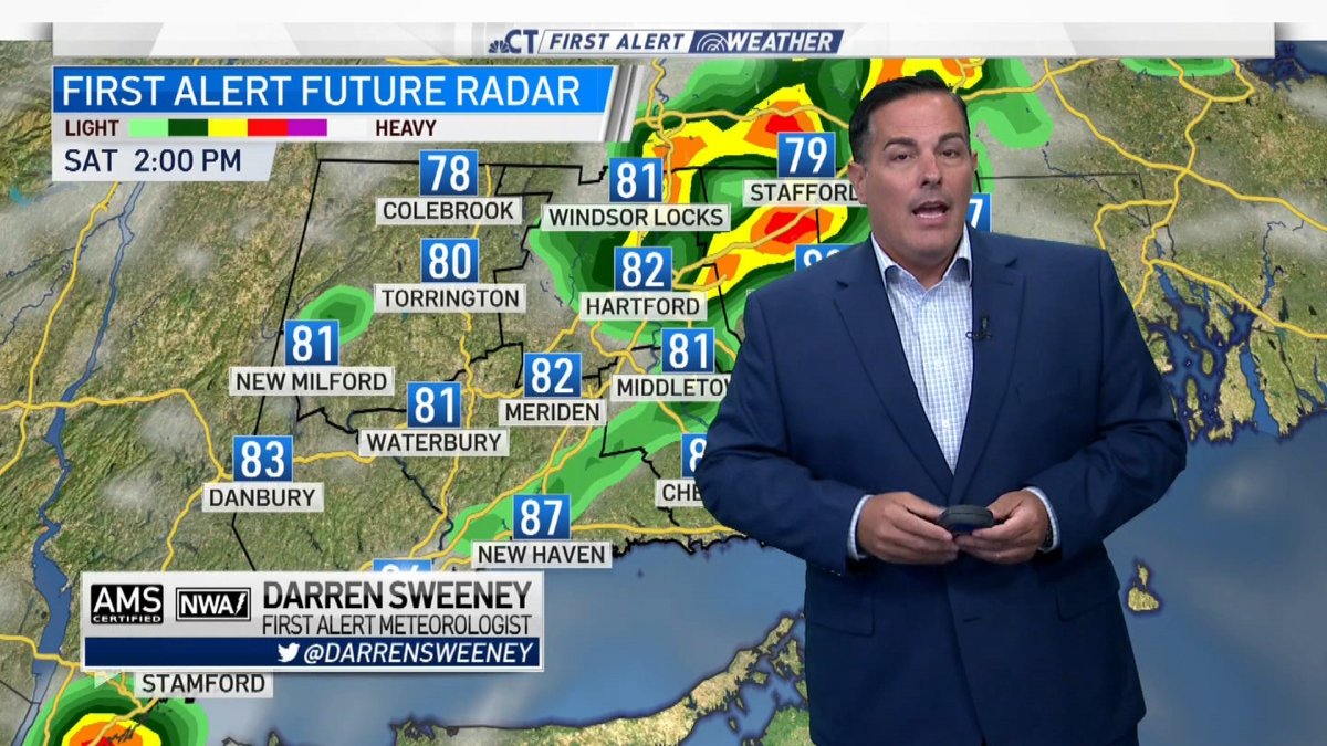 Noon Forecast for Aug. 14 – NBC Connecticut