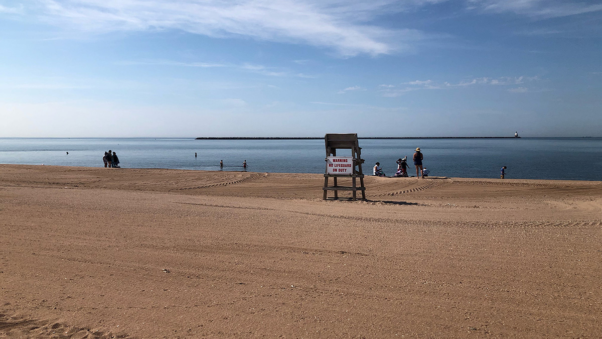 Lighthouse Point Beach in New Haven Remains Closed After Tropical Storm ...