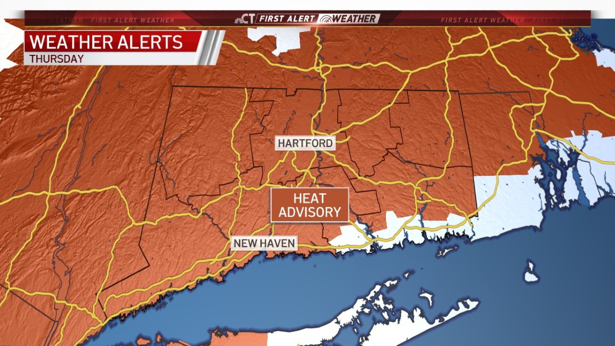 Heat Advisory in Effect For Most of CT For Thursday – NBC Connecticut