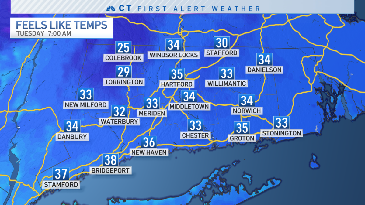Chilly Conditions Settling Into the State – NBC Connecticut