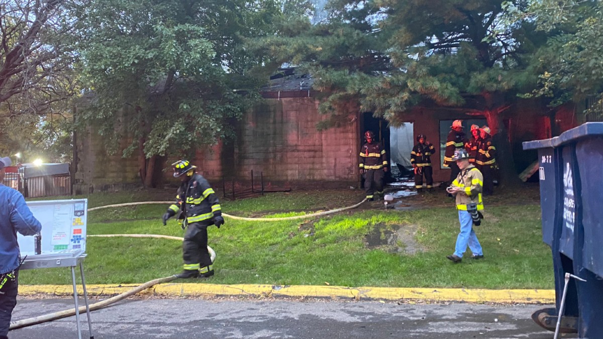 Crews Investigate Fire at Old Gymnasium on Main Street in Hartford ...