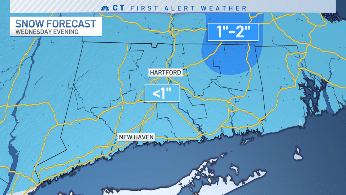 FIRST ALERT: Tracking Snow for Wednesday – NBC Connecticut