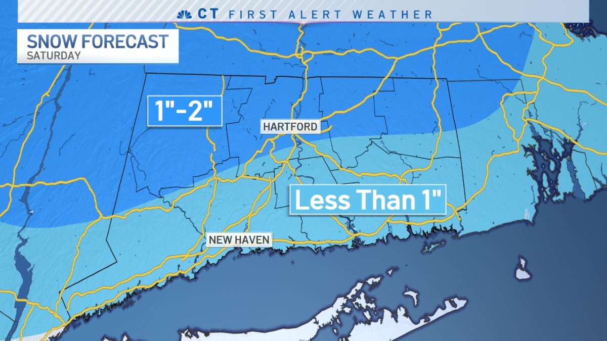 First Alert: Tracking Snow, Sleet and Rain for Saturday – NBC Connecticut