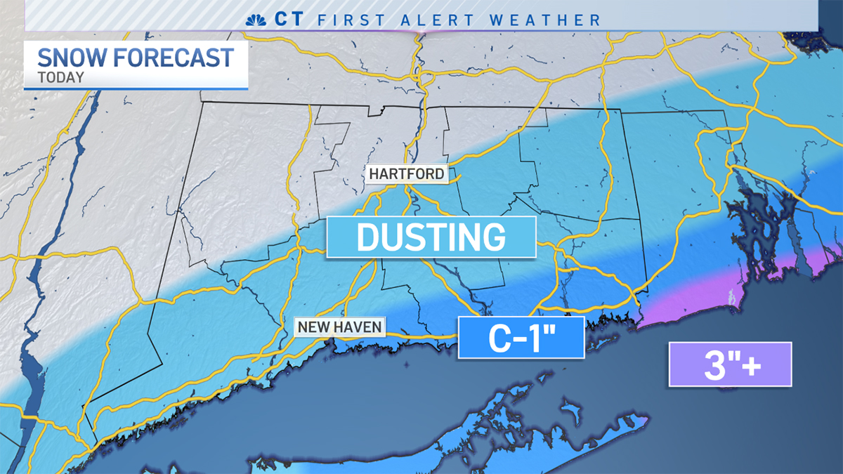 Flurries, Light Snow Possible for Parts of Conn. Today – NBC Connecticut