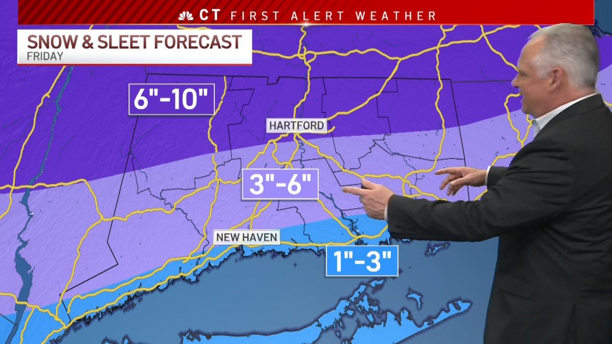 Morning Forecast for Feb. 24 – NBC Connecticut