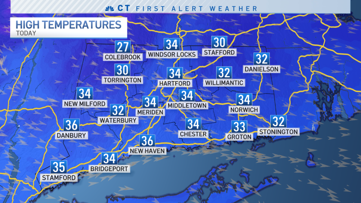 Sunshine and Cold Temperatures to Start the Weekend – NBC Connecticut