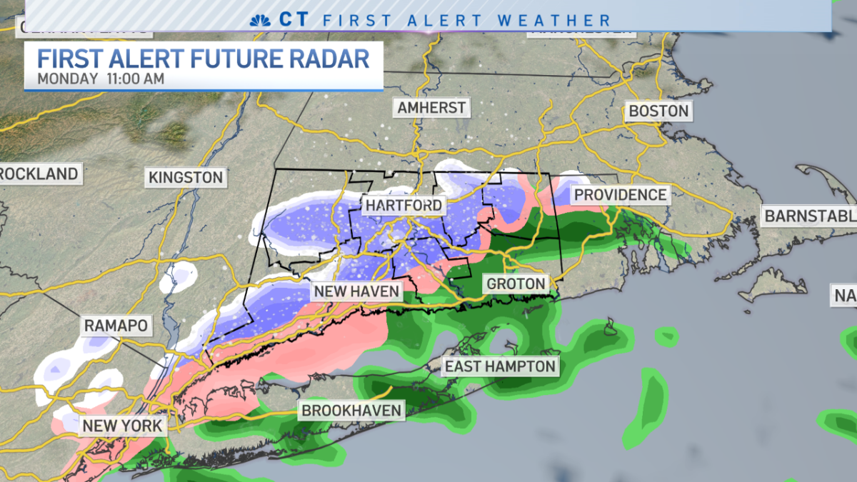 Rain and Snow May Impact Monday’s Commutes – NBC Connecticut
