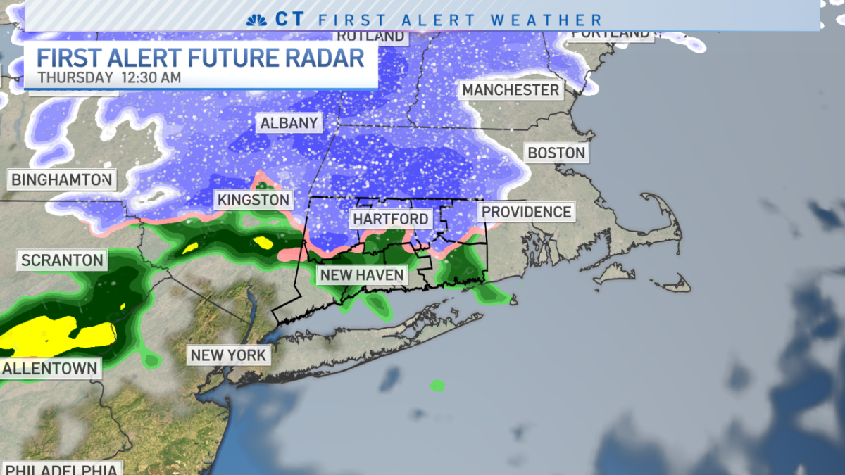 Highs in the 40s Today, Rain and Snow Possible Tonight – NBC Connecticut