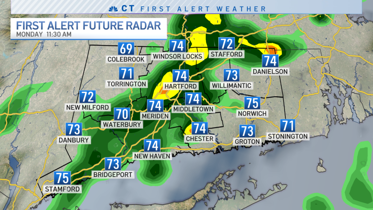 Scattered Showers or Thunderstorms Possible Today – NBC Connecticut