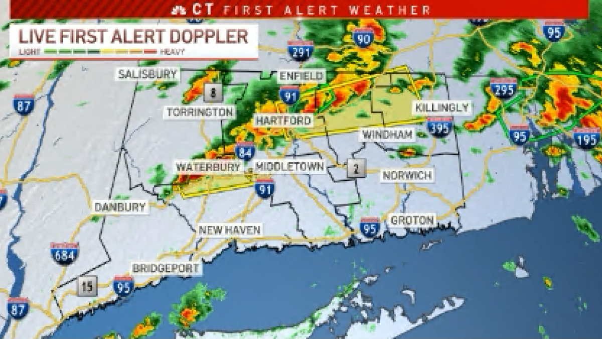 Humid With Scattered Storms in CT Today – NBC Connecticut