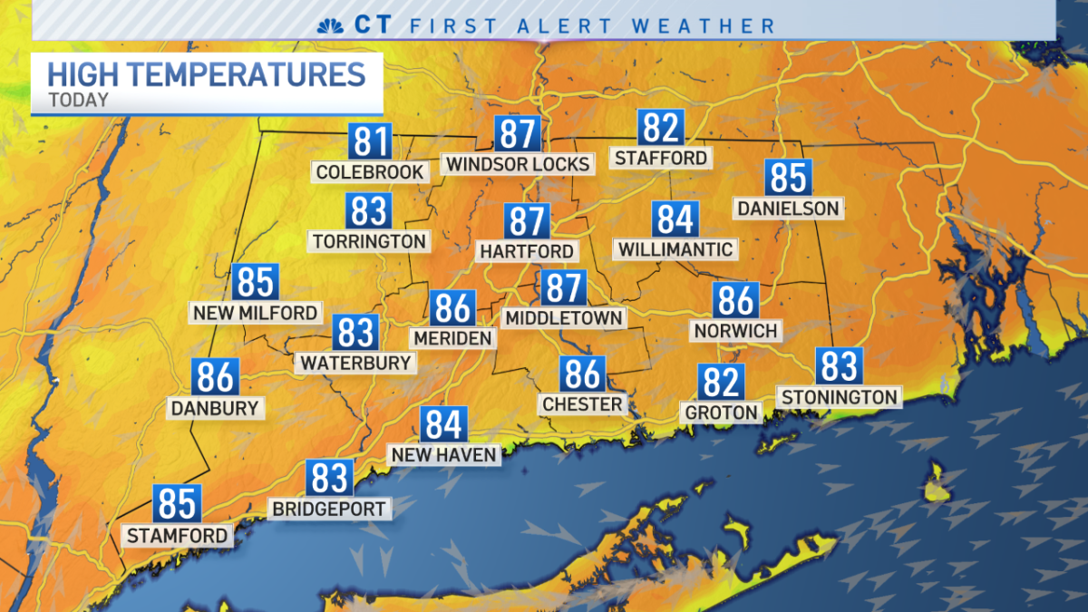 Sunshine, Above Average Temperatures to Start the Weekend – NBC Connecticut