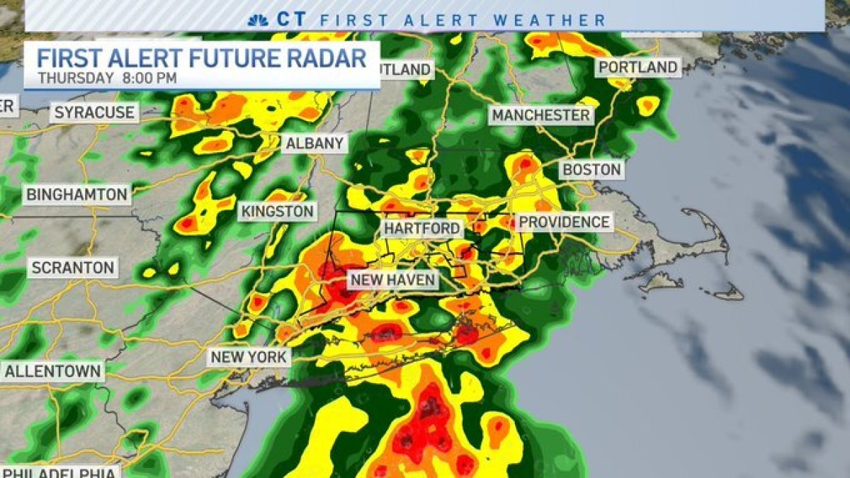 Heavy Rain, Gusty Winds Possible Overnight – NBC Connecticut