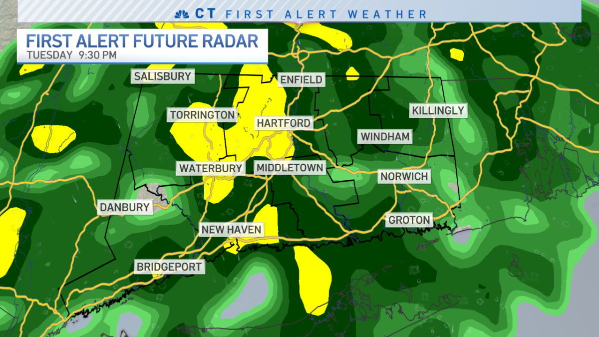 Tracking Possibly Heavy Rain Tonight – NBC Connecticut
