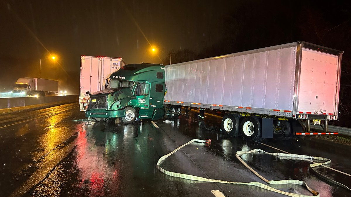 1 Injured in Crash Involving Multiple Tractor-Trailers on I-95 South in Westport – NBC Connecticut