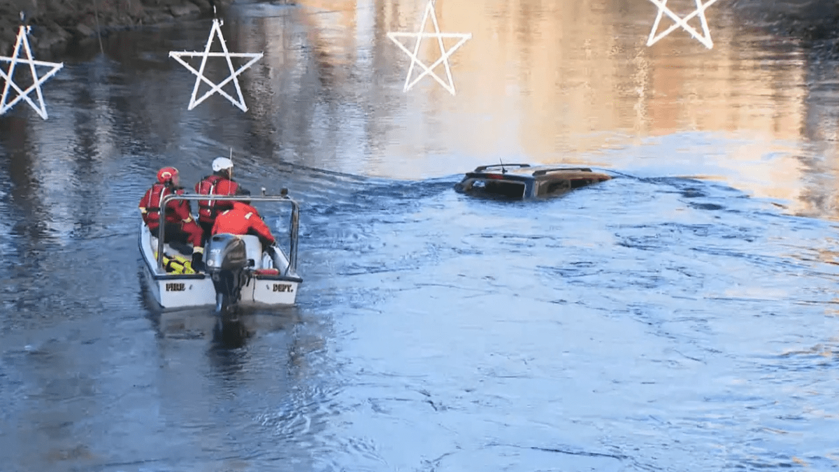 Firefighter Injured, Person Rescued After Car Goes Into Pawcatuck River ...