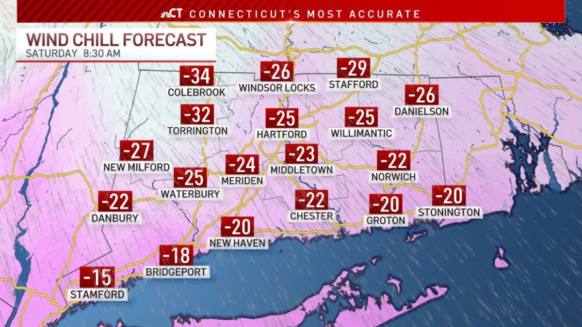 Extreme Cold Moves In This Weekend – NBC Connecticut