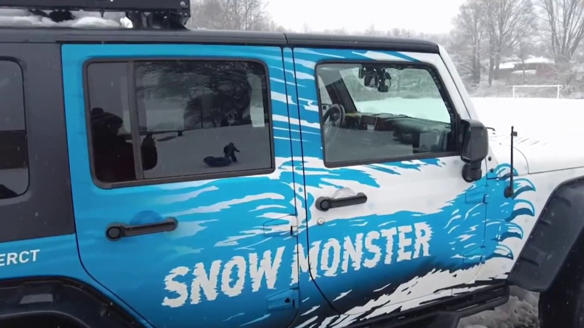 Snow Monster Visits Families Sledding in West Hartford – NBC Connecticut