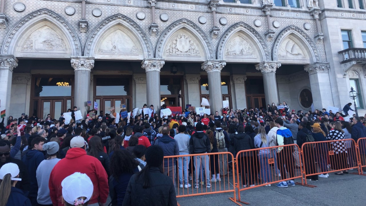 UConn Students Walkout Over State Budget Allocation for University ...