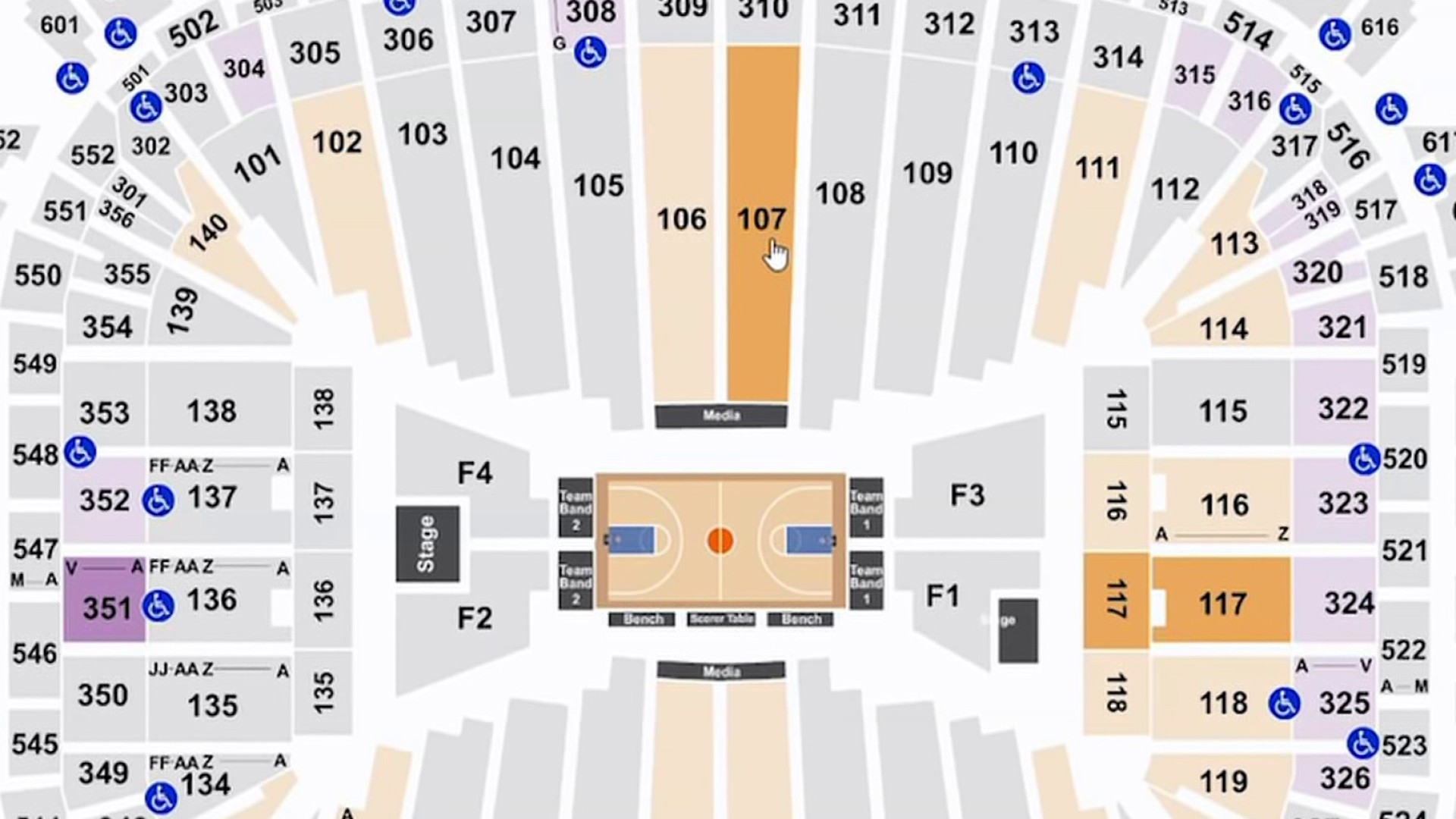 State Farm Center Seating Chart With Seat Numbers | Cabinets Matttroy