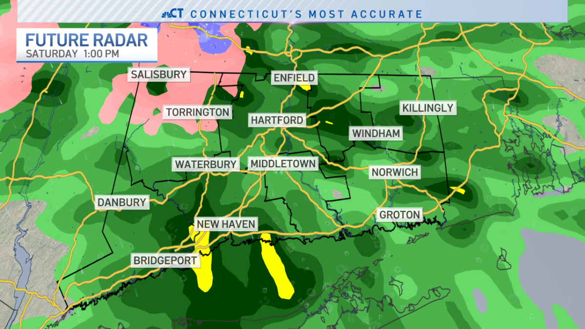 Rain, Sleet and Chilly Temperatures Start the Weekend – NBC Connecticut