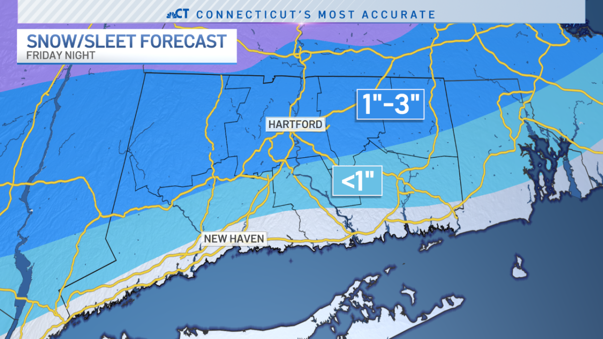 Wintry Mix for CT Friday Night; Snow, Sleet Accumulation Possible – NBC ... Wintry Mix for CT Friday Night; Snow, Sleet Accumulation Possible – NBC ...