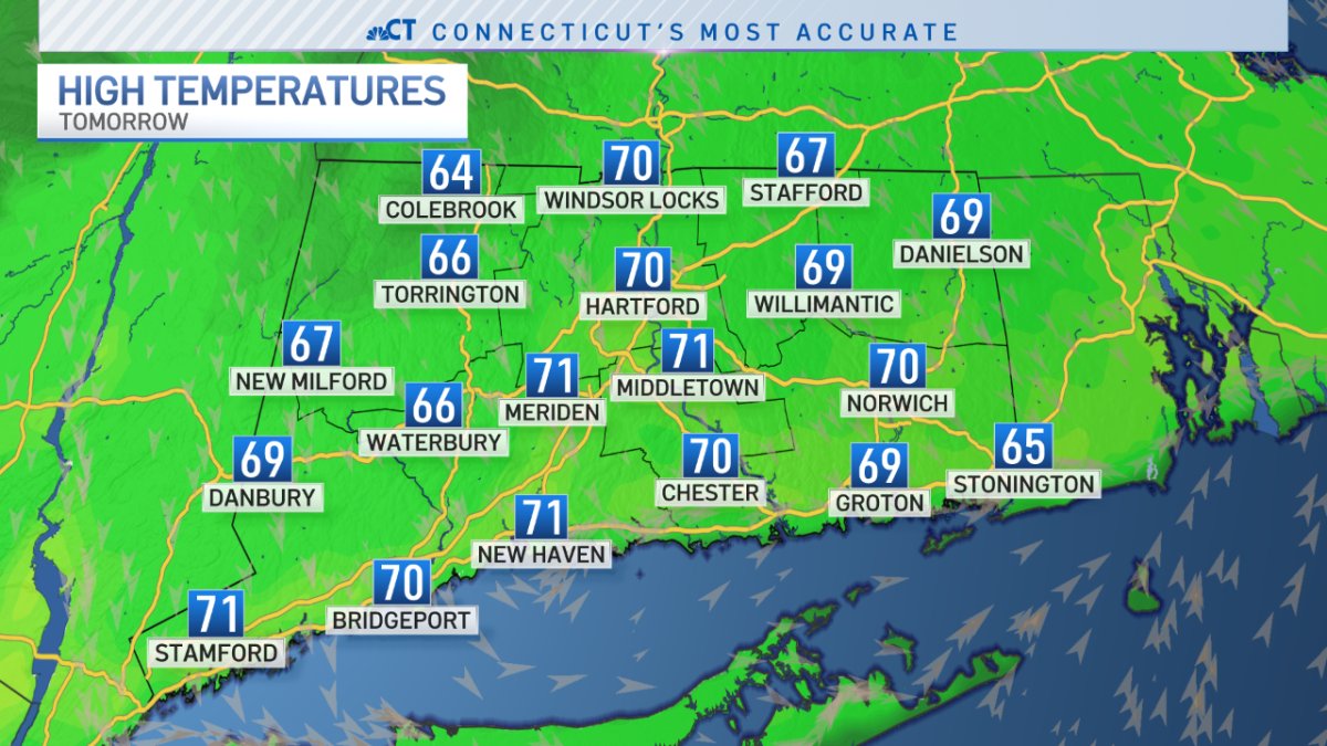 Cooler Temperatures Move in for Mother’s Day – NBC Connecticut