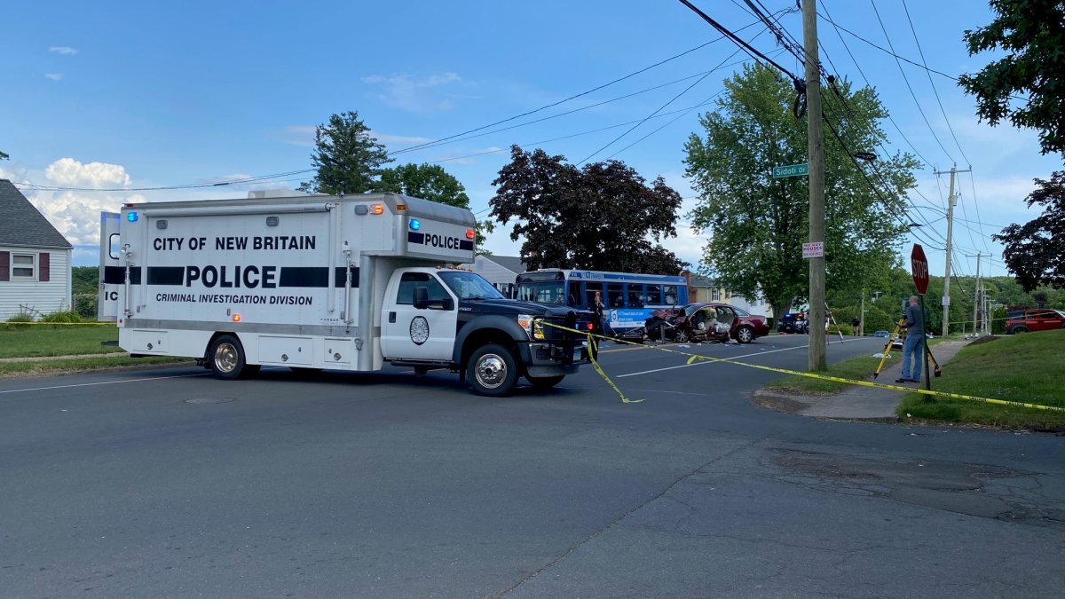 Injuries reported after car crashes into transit bus in New Britain ...