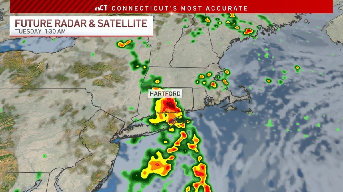 Heavy rain and lightning possible overnight – NBC Connecticut