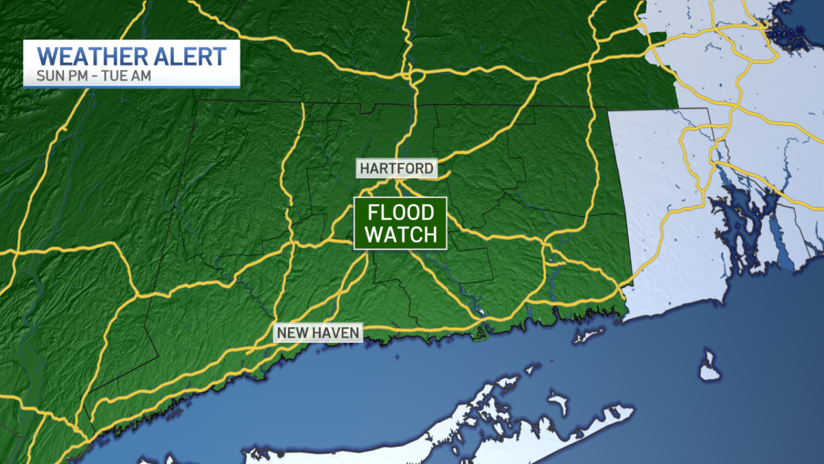Flood watch continues across Connecticut overnight – NBC Connecticut