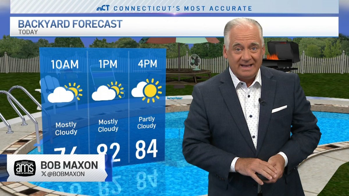 Early morning forecast for Monday, August 14 – NBC Connecticut