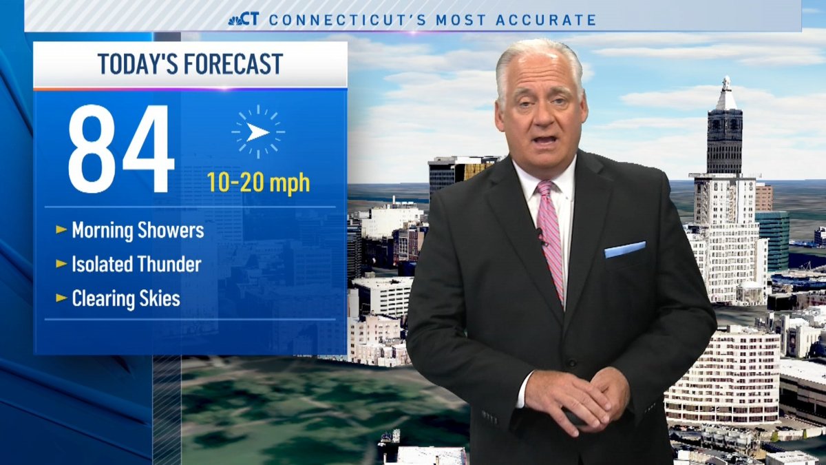 Morning forecast for Wednesday, August 30 – NBC Connecticut