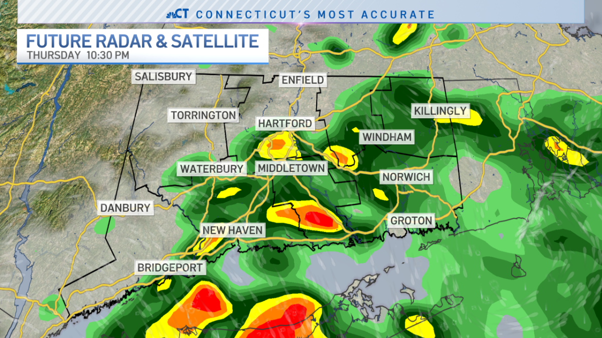 Rain and storms late Thursday afternoon and evening – NBC Connecticut