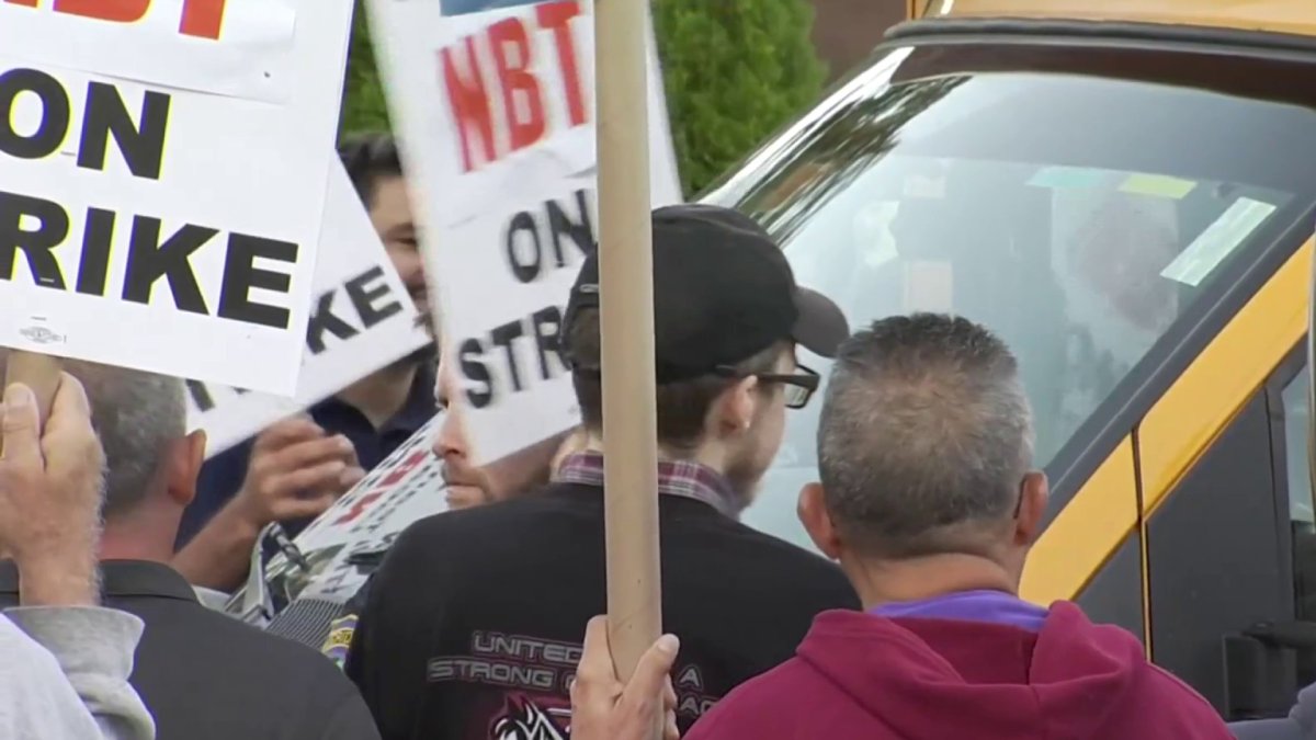 School bus driver strike begins on third day of school in Meriden – NBC ...