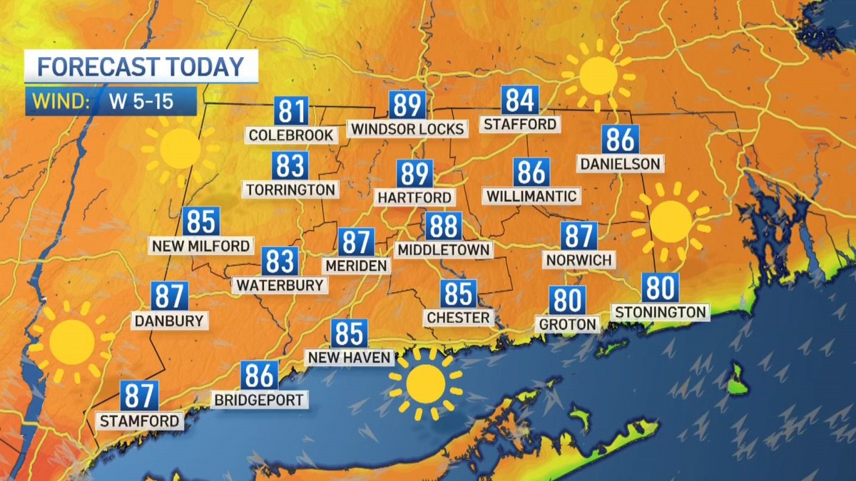 Early forecast for Sunday, Sept. 3 – NBC Connecticut
