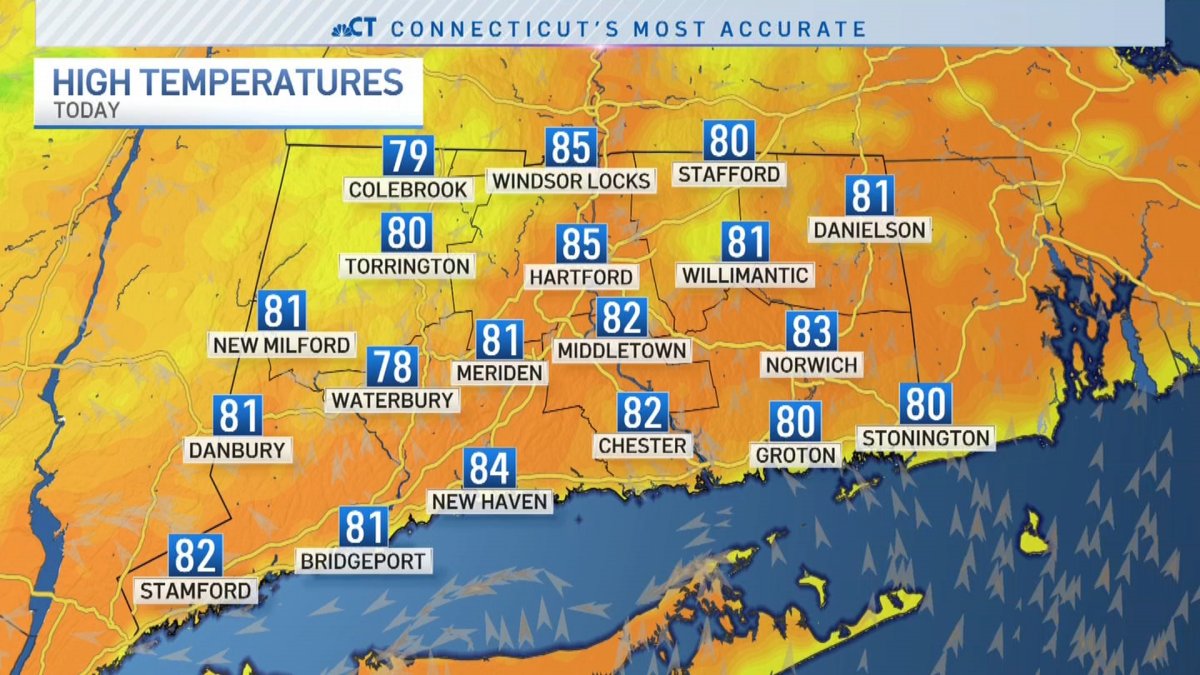 Early forecast for Sept. 9 – NBC Connecticut