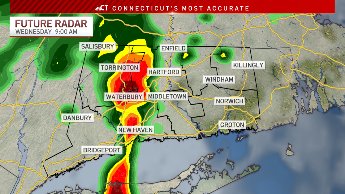 Another round of storms Wednesday, flood watch issued – NBC Connecticut