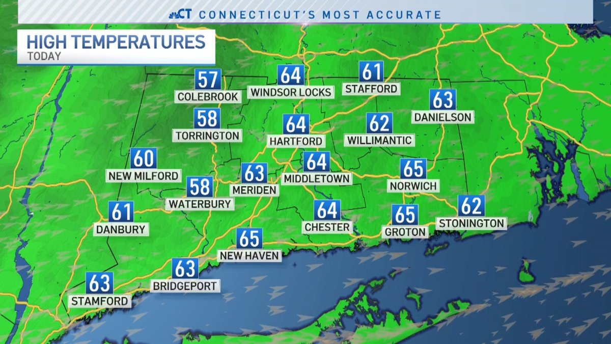 Early forecast for Oct. 8 – NBC Connecticut